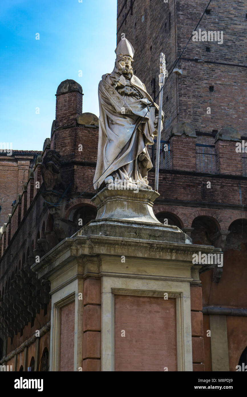 View at Saint Petronius statue in Bologna, Italy Stock Photo - Alamy