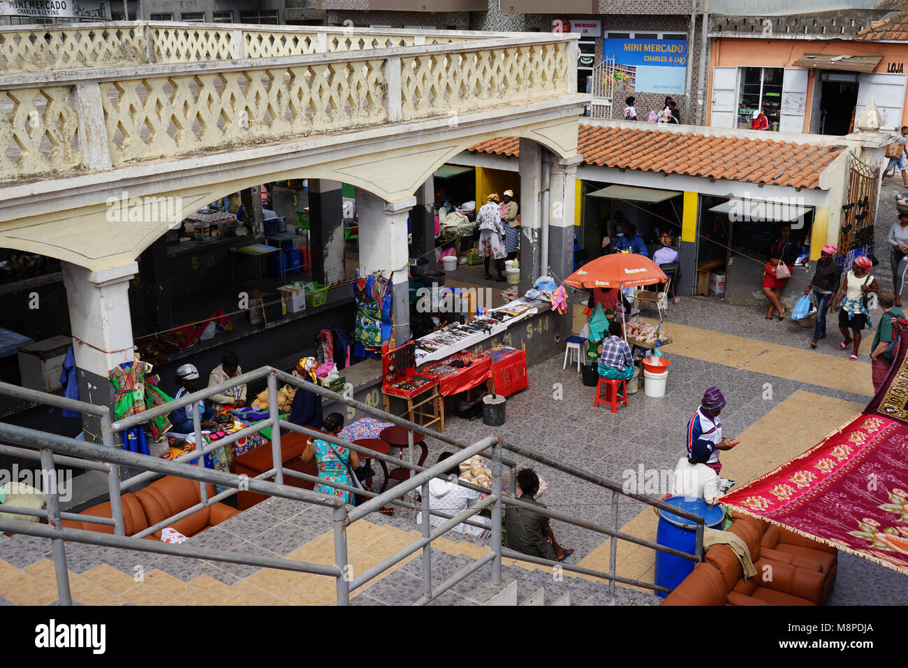 Old Market, Assomada, Santiago Island, Cape Verde Stock Photo - Alamy