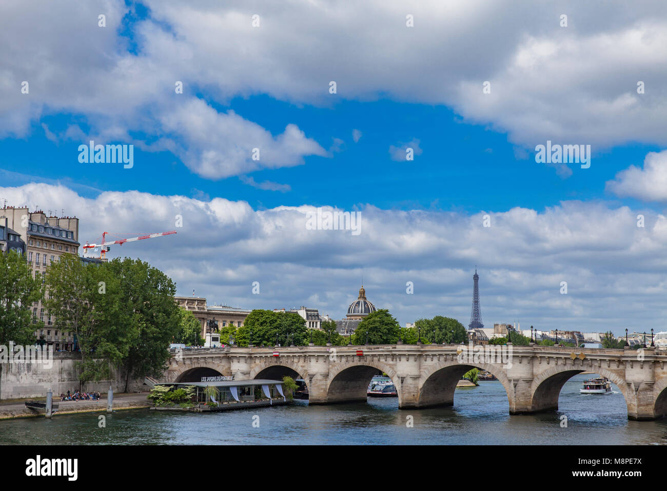 PARIS, FRANCE - JUNE 16, 2017: View at Pont Neuf bridge in Paris ...