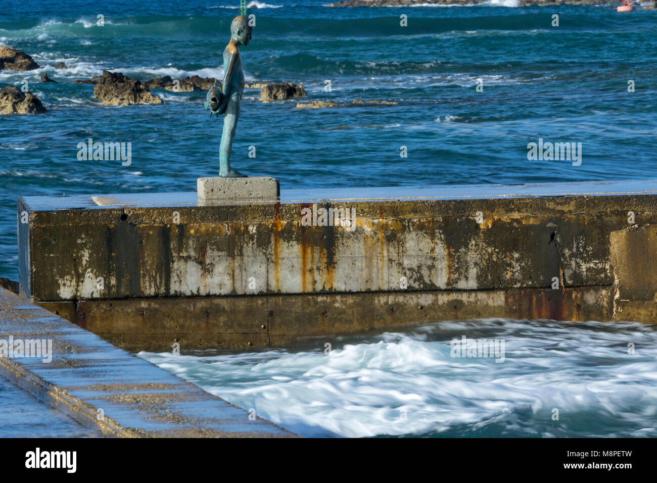 Paphos beach statue hi-res stock photography and images - Alamy