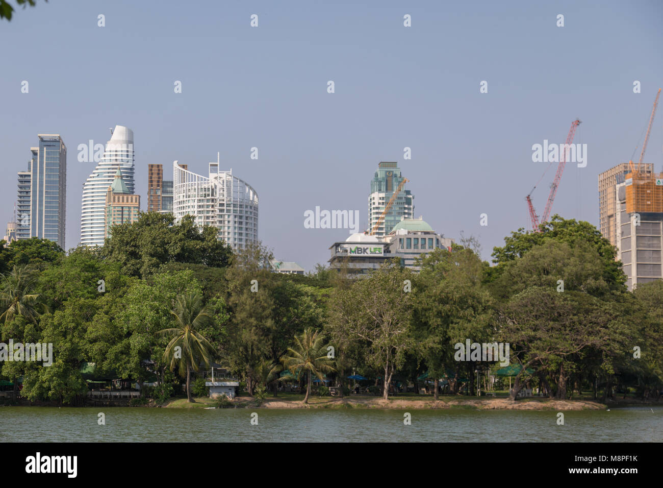 Lumpini city park in Thailand Stock Photo - Alamy