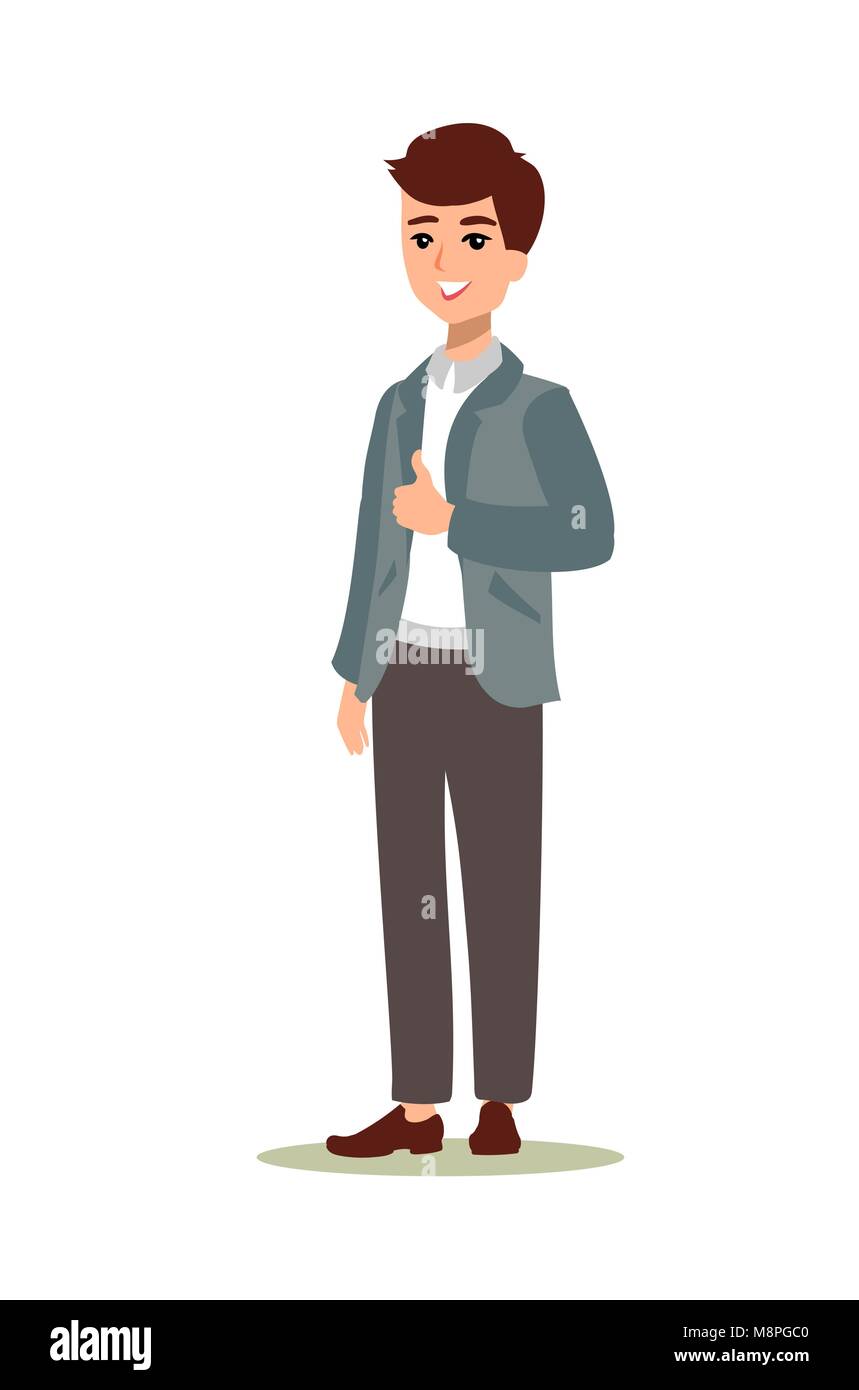 Businessman character set. Animate character. Male personage ...