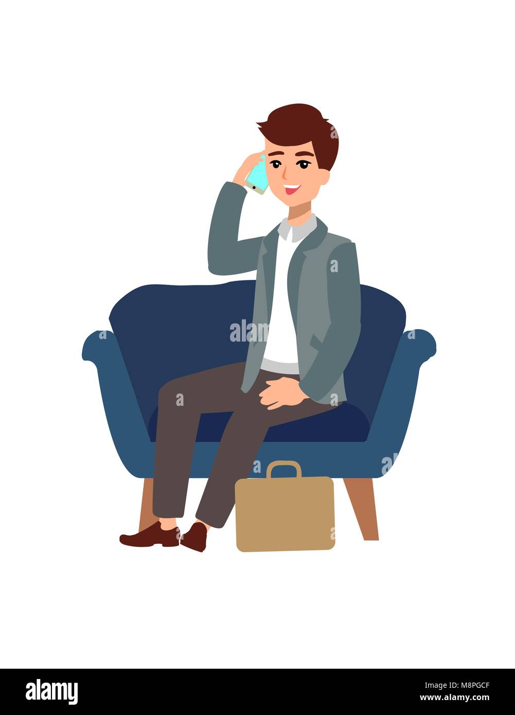 Businessman character set. Animate character. Male personage ... Businessman character set. Animate character. Male personage ...