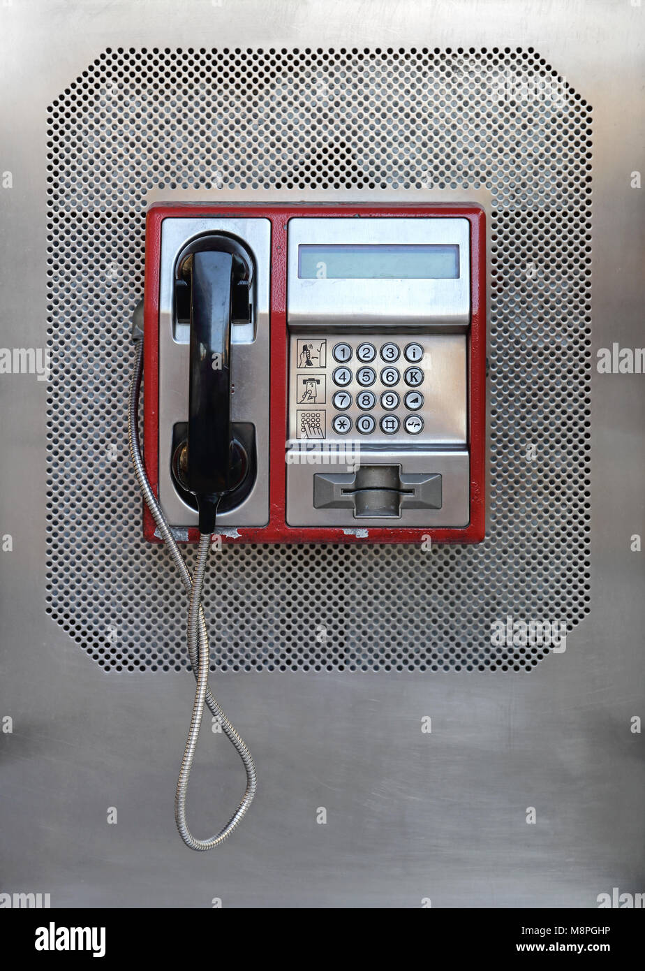 Card Public Pay Phone Communication Telephone Stock Photo - Alamy