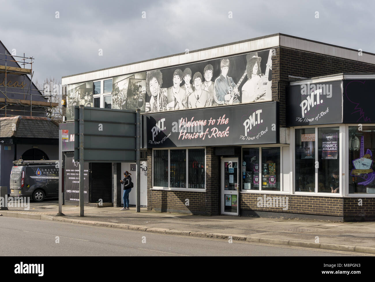 The House Of Rock, a musical instrument store in Northampton, UK Stock ...