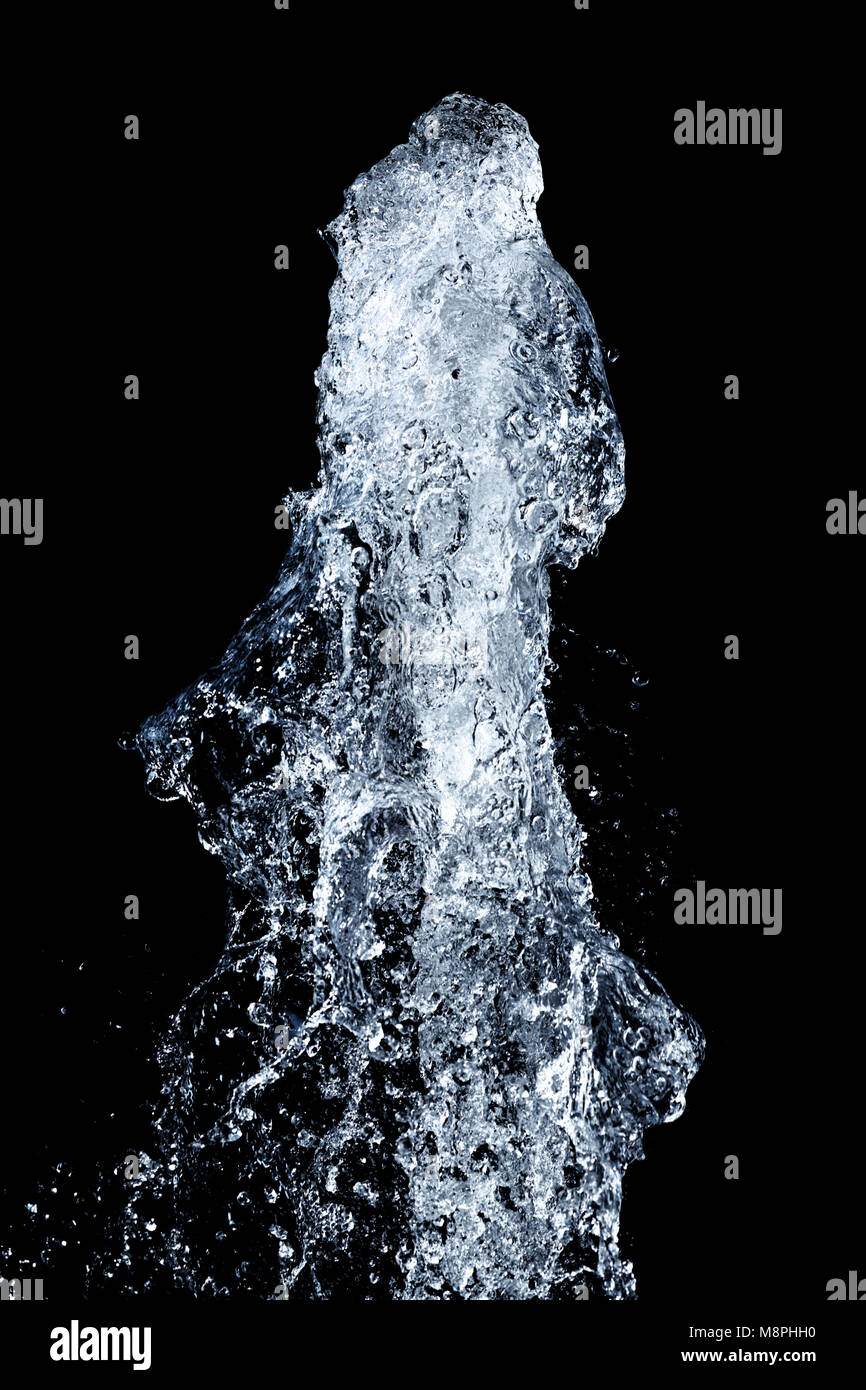Water splash over black background Stock Photo - Alamy