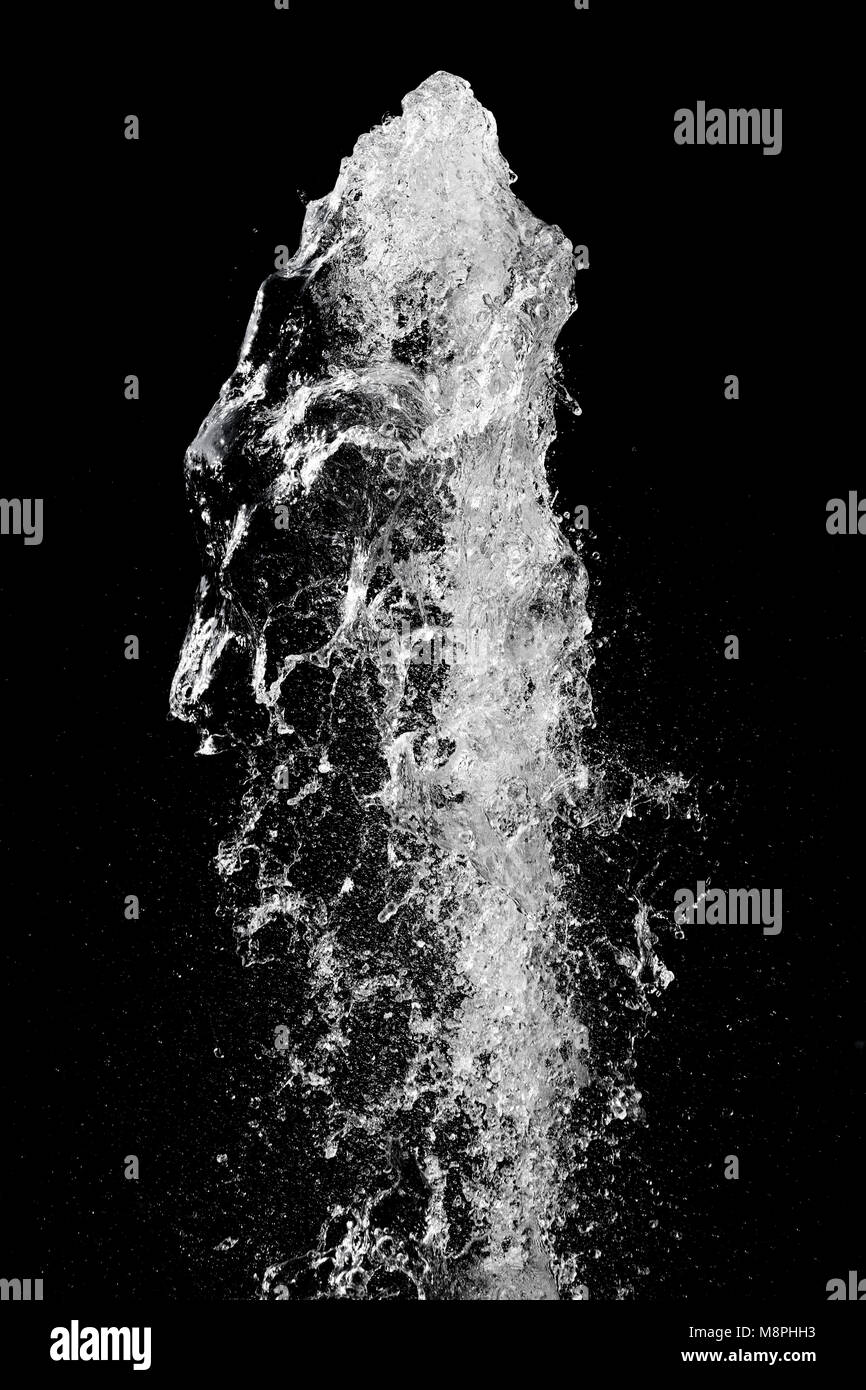 Water splash over black background Stock Photo - Alamy