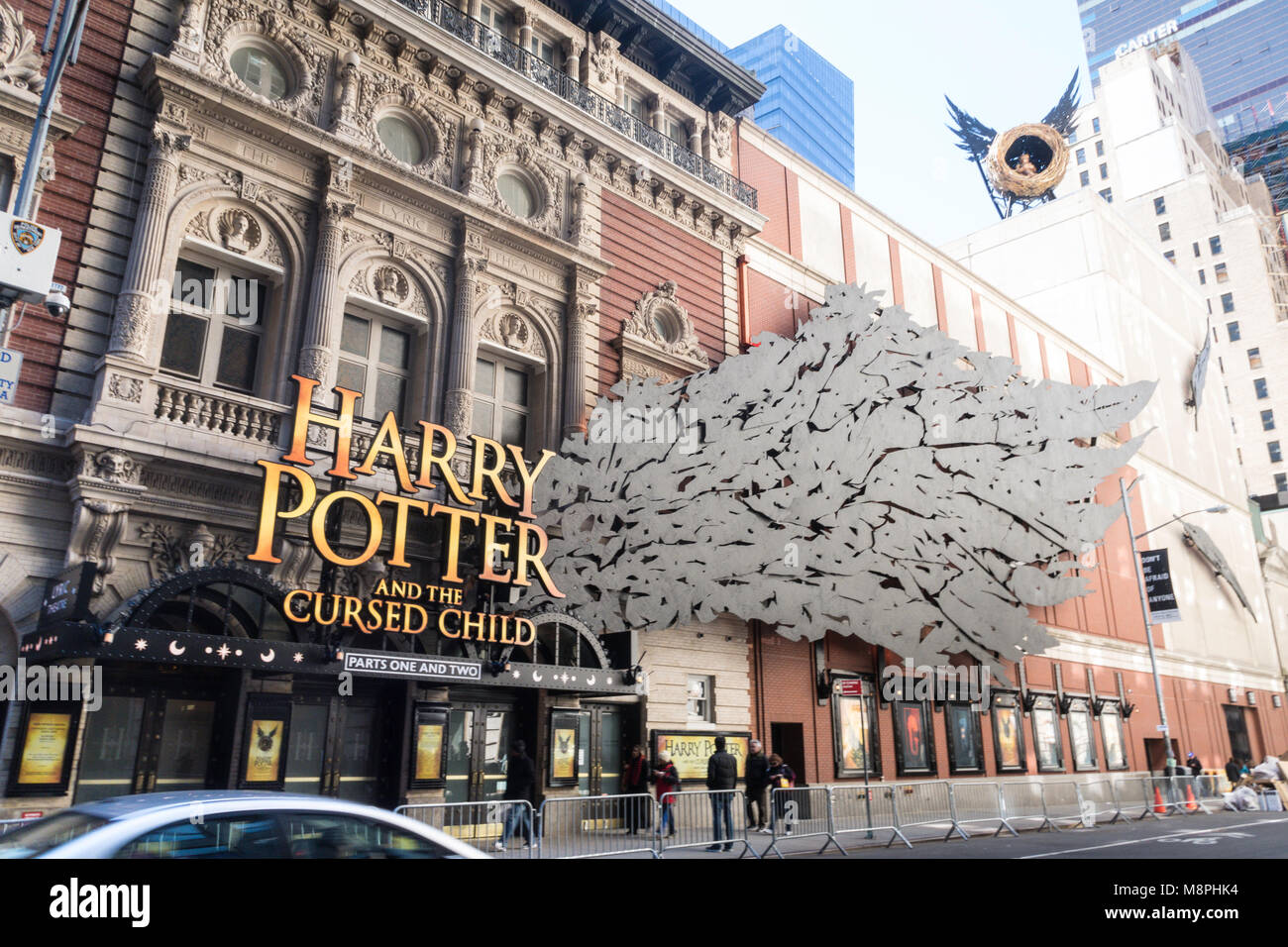 "Harry Potter and the Cursed Child" Marquee at the Lyric Theatre in ...