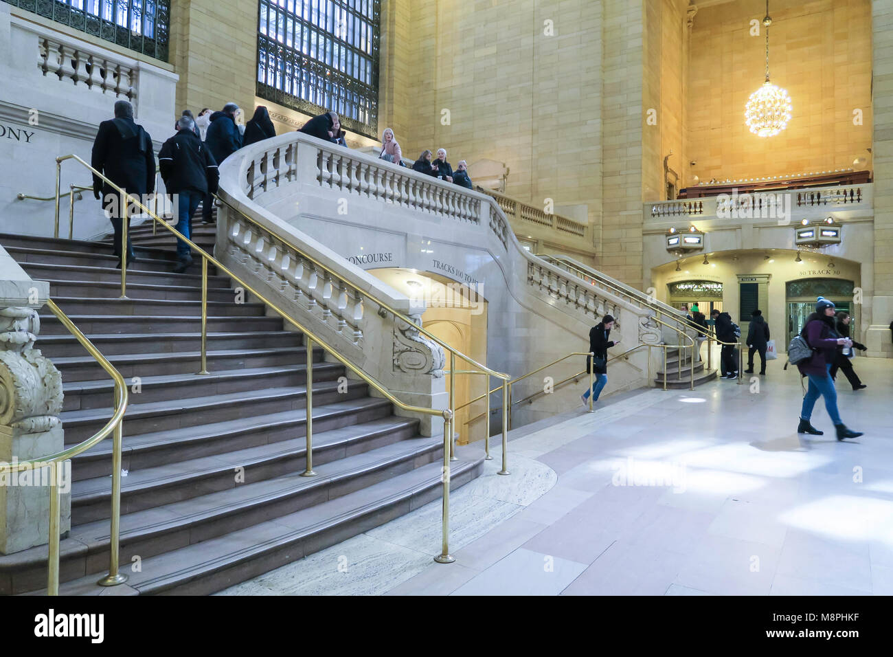Grand central staircase hi-res stock photography and images - Alamy