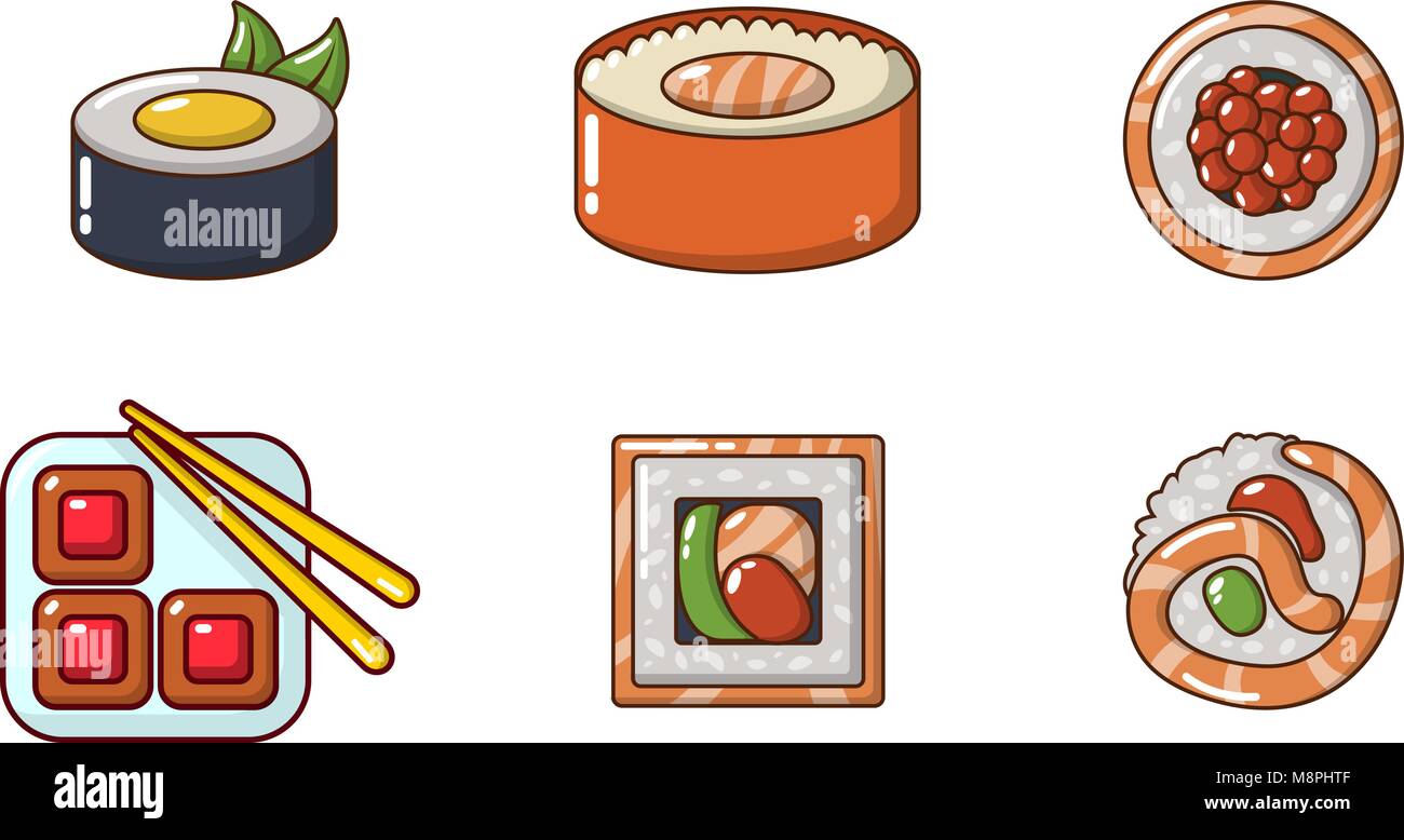 Uramaki sushi roll tuna Stock Vector Images - Alamy