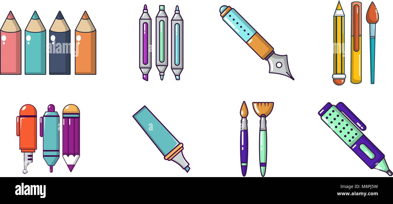 Wooden pens Stock Vector Images - Alamy