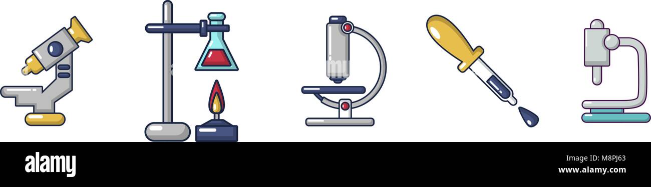 Chemical tools icon set, cartoon style Stock Vector Image & Art - Alamy