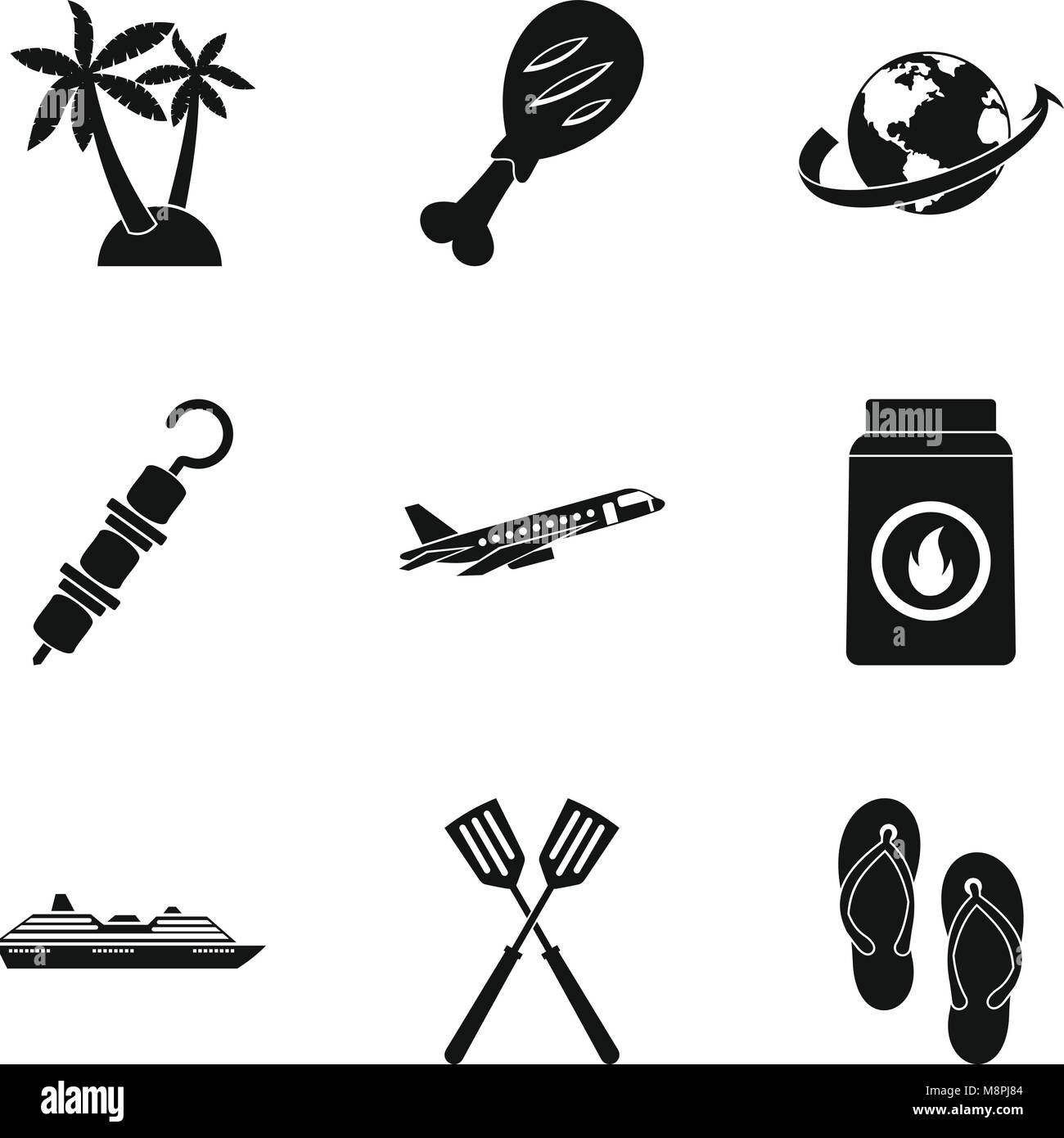 Interval icons set, simple style Stock Vector Image & Art - Alamy