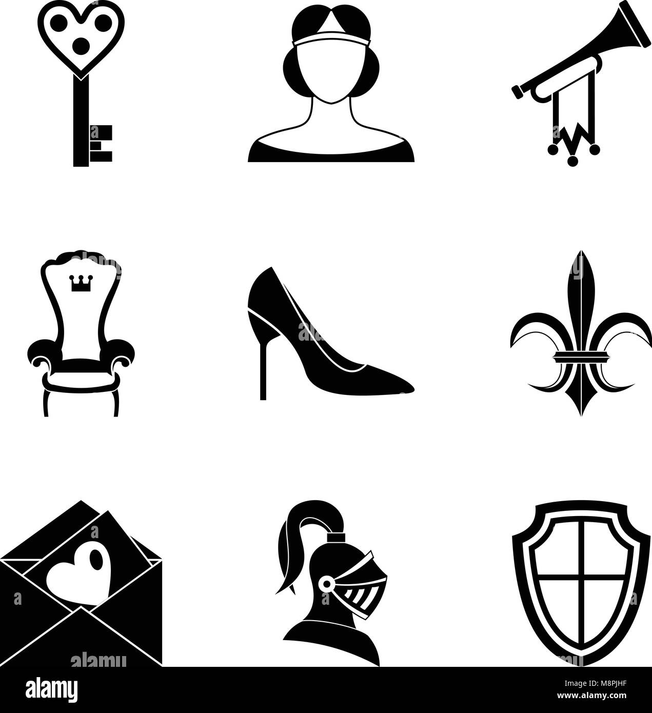 Attachment icons set, simple style Stock Vector Image & Art - Alamy