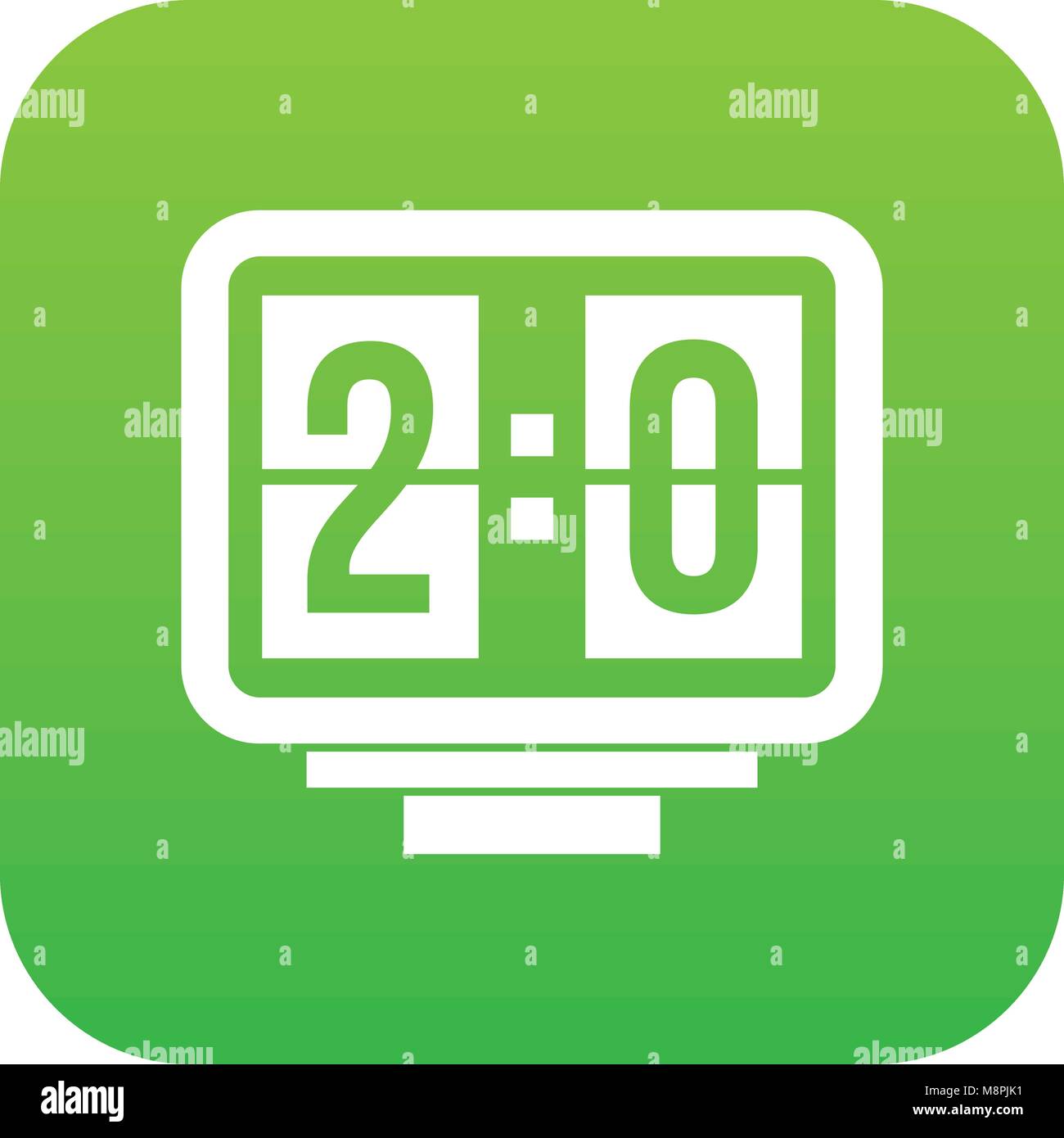 Soccer scoreboard icon digital green Stock Vector Image & Art - Alamy