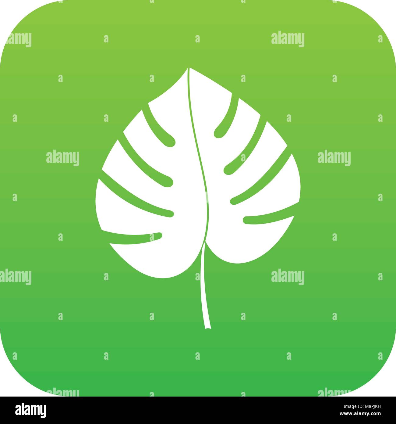 Leaf of monstera icon digital green Stock Vector Image & Art - Alamy