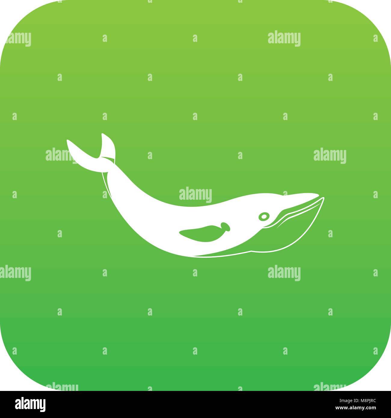 Whale icon digital green Stock Vector Image & Art - Alamy