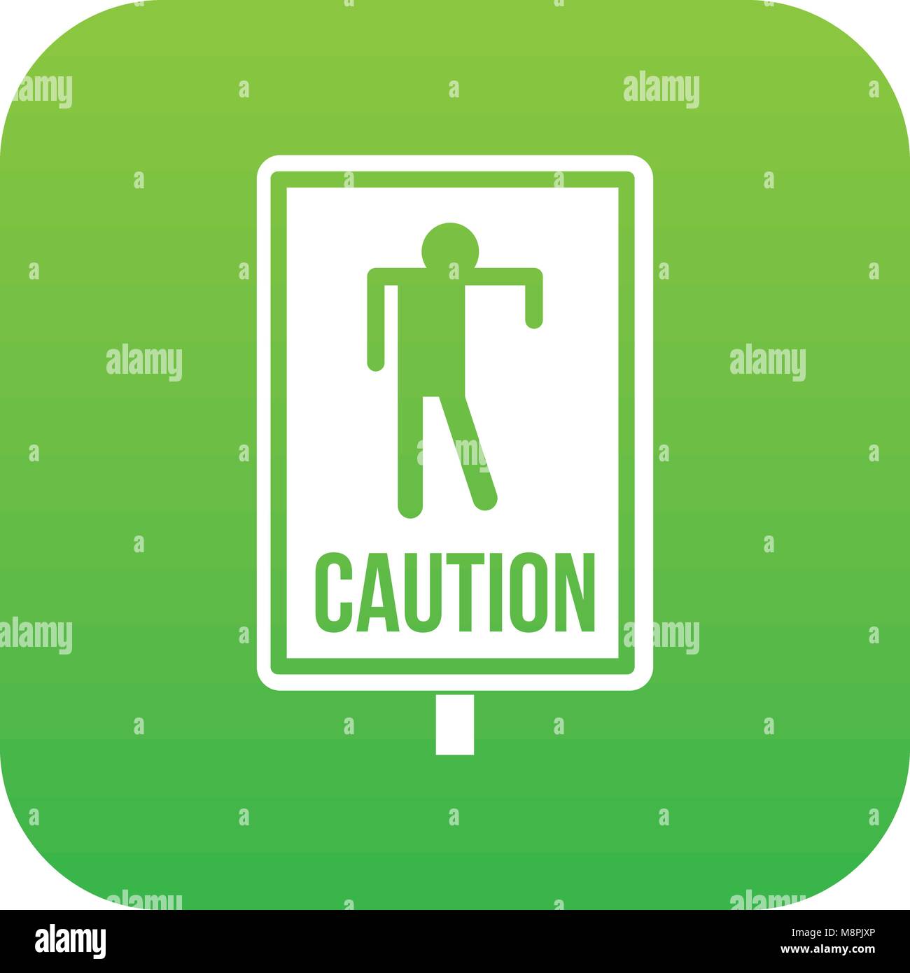 Zombie road sign icon digital green Stock Vector Image & Art - Alamy