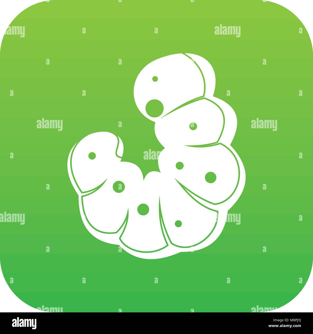 Worm icon digital green Stock Vector Image & Art - Alamy