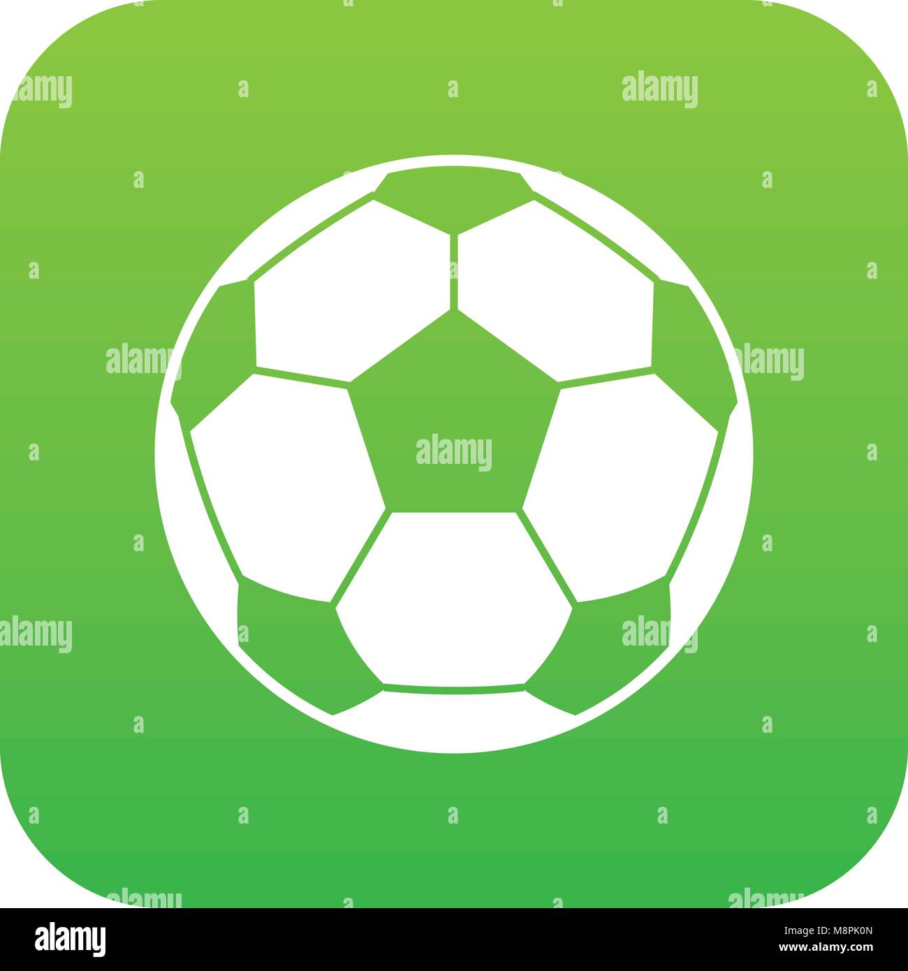 Football soccer ball icon digital green Stock Vector Image & Art - Alamy