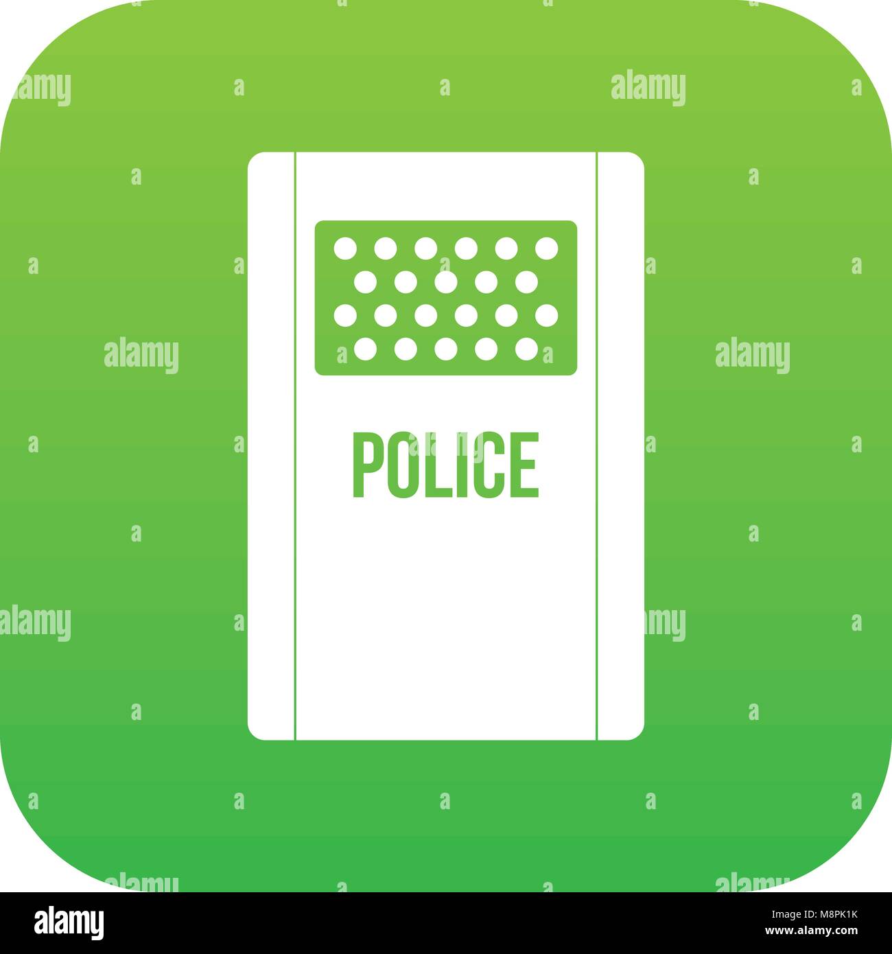 Riot shield icon digital green Stock Vector Image & Art - Alamy