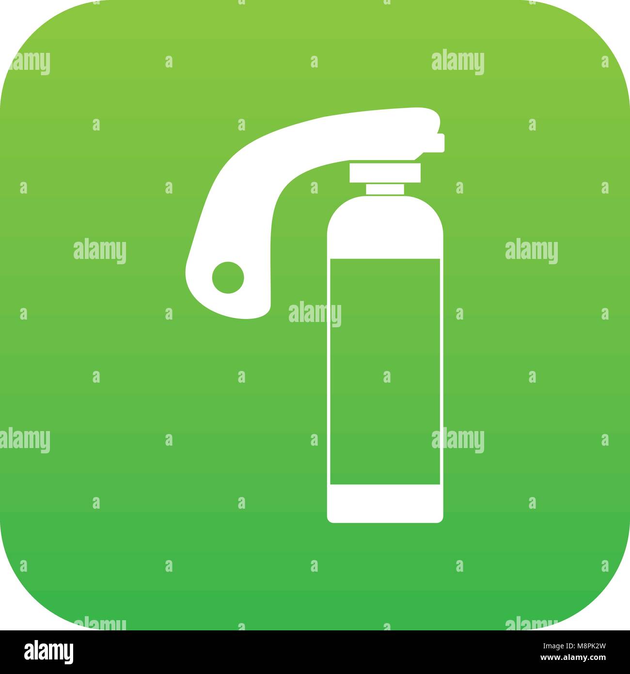 Fire extinguisher icon digital green Stock Vector Image & Art - Alamy