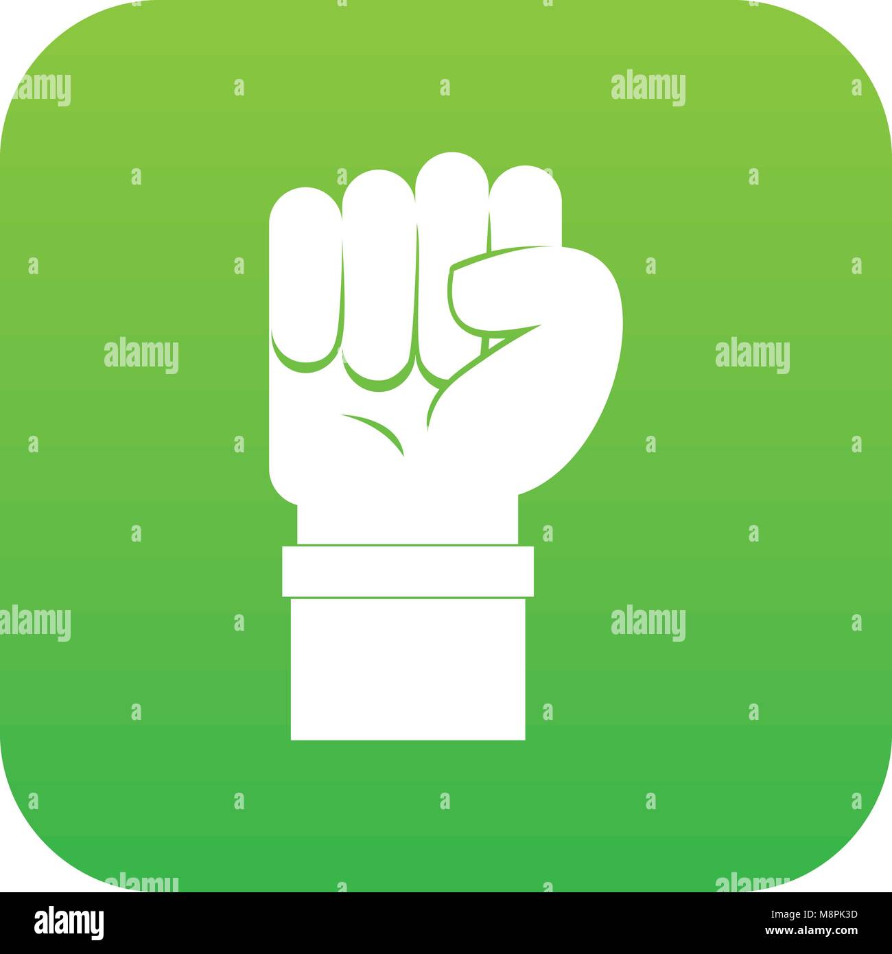 Fist icon digital green Stock Vector Image & Art - Alamy