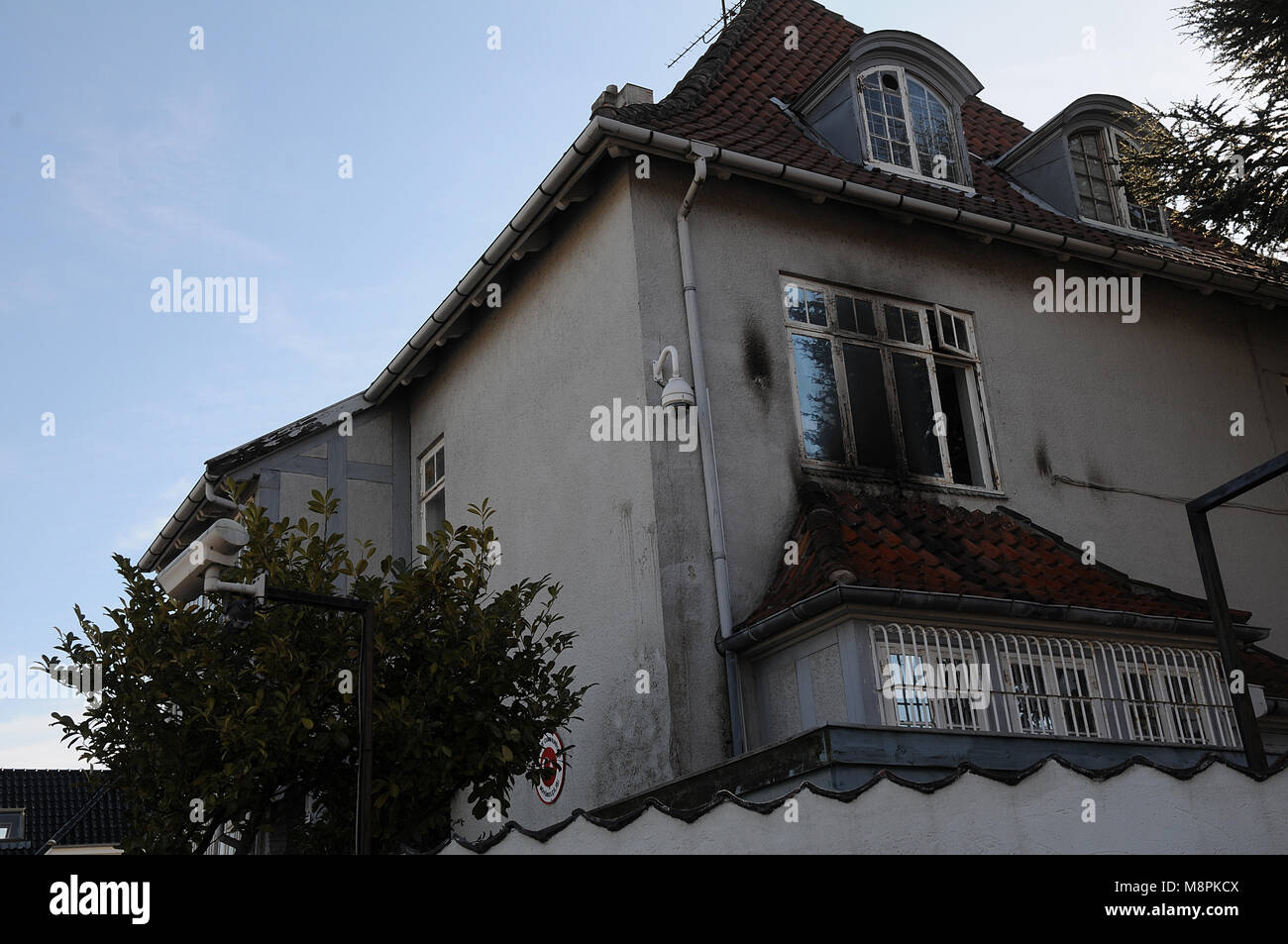 Copenhagen, Denmark. 19th March, 2018. Turkish embassy in Copenhagen ...