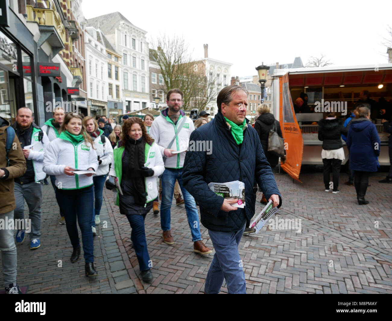 D66 Campaign in Utrecht with national leader Alexander Pechtold and ...