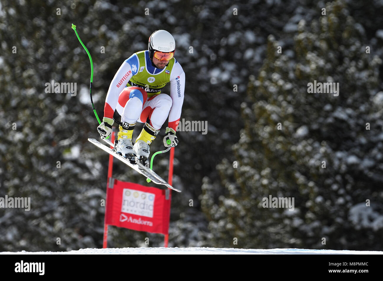 Soldeu/El Tarter, ANDORRA-March 2018. Marc Pfister (SUI) during Men's ...