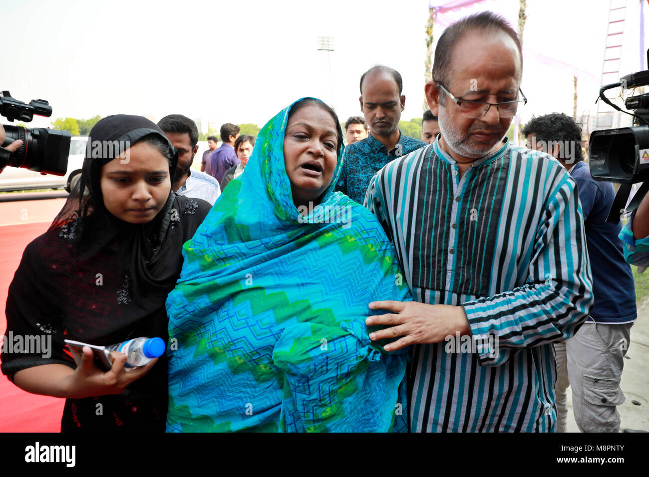 Dhaka, Bangladesh. 19th March, 2018. US-Bangla Airlines' First Officer ...