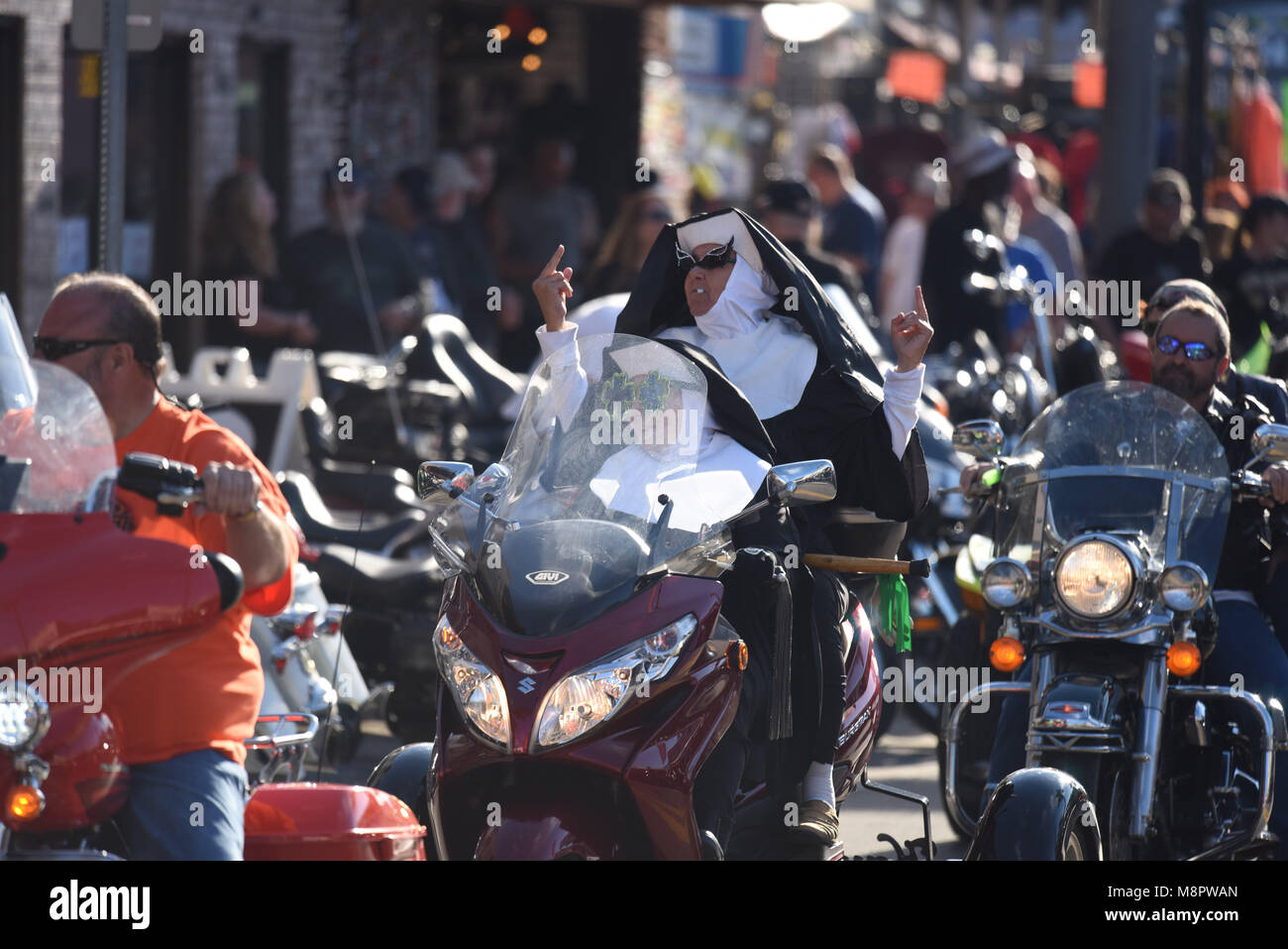 Daytona, Florida, USA. 16th Mar, 2018. Bike Week in Daytona Beach, FL ...