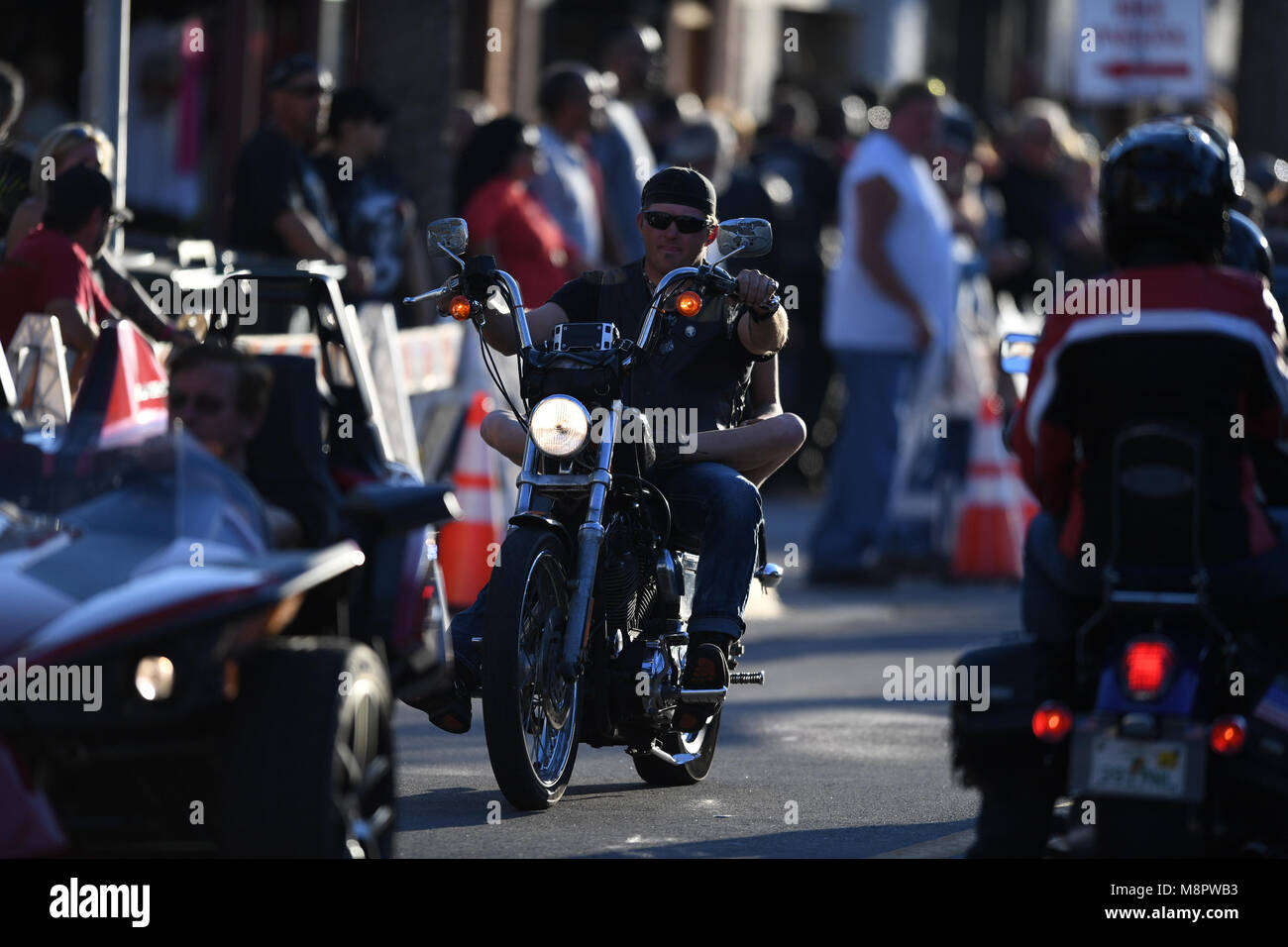 Daytona, Florida, USA. 17th Mar, 2018. Bike Week in Daytona Beach, FL ...