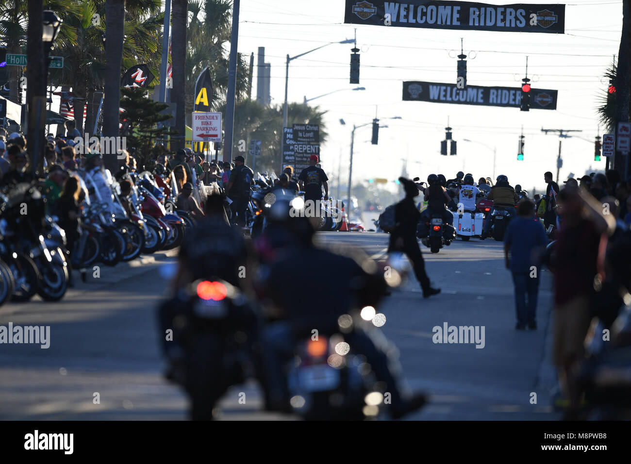 Daytona, Florida, USA. 17th Mar, 2018. Bike Week in Daytona Beach, FL ...