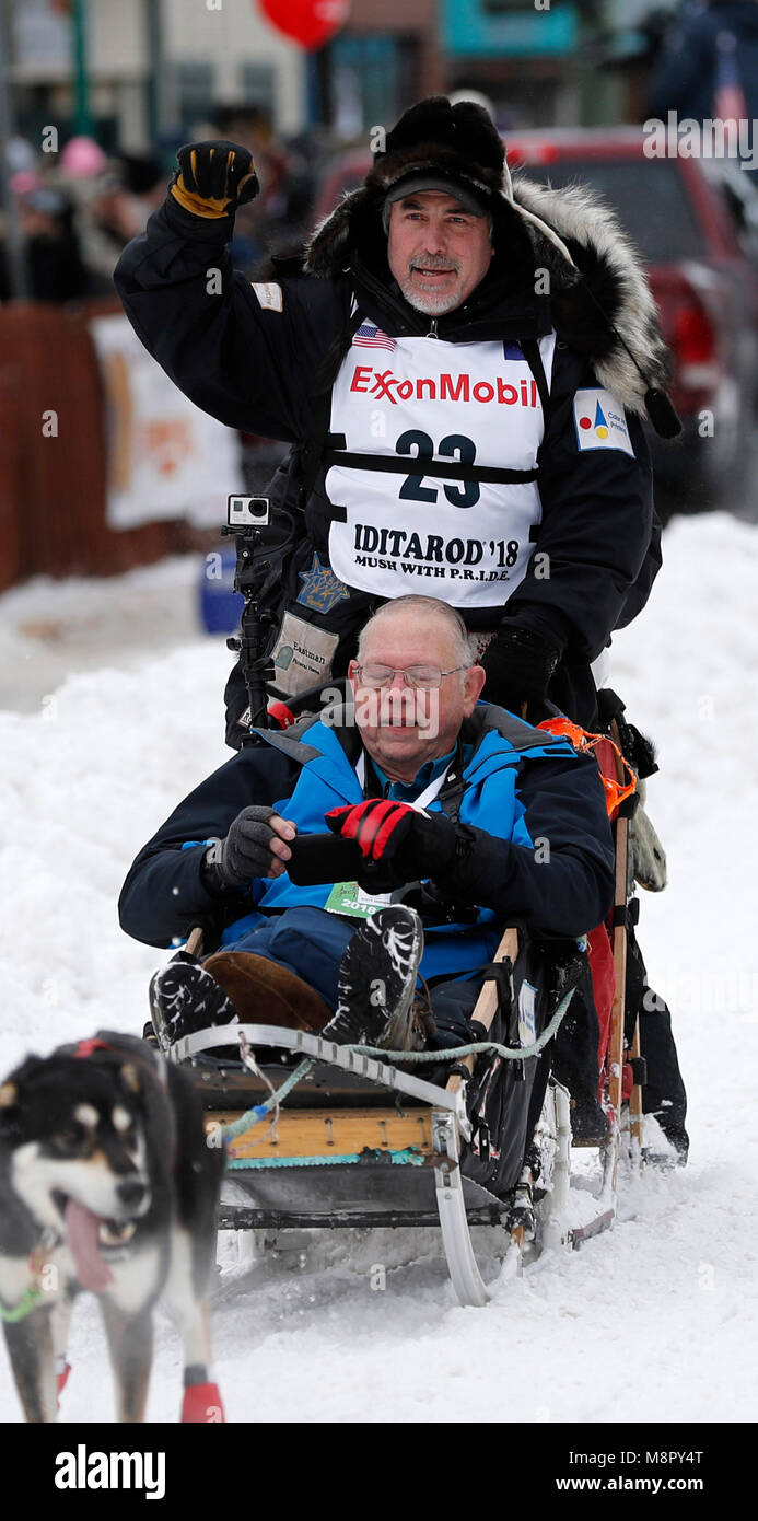 Anchorage, United States. 03rd Mar, 2018. Scott Janssen of Anchorage ...