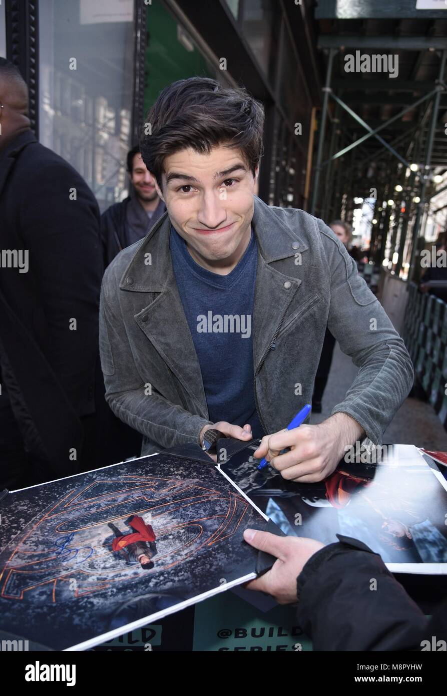 New York, NY, USA. 19th Mar, 2018. Cameron Cuffe, seen at BUILD Series ...