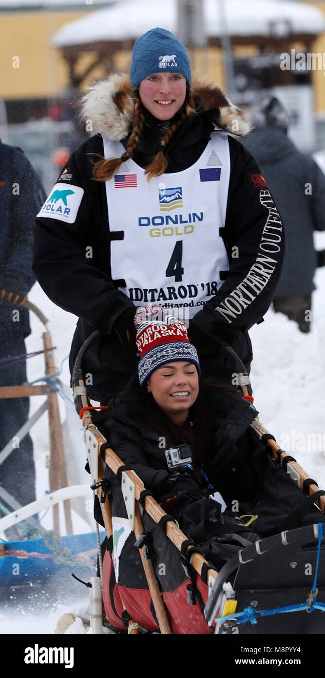 Anchorage, United States. 03rd Mar, 2018. Anna Berington of Knik ...