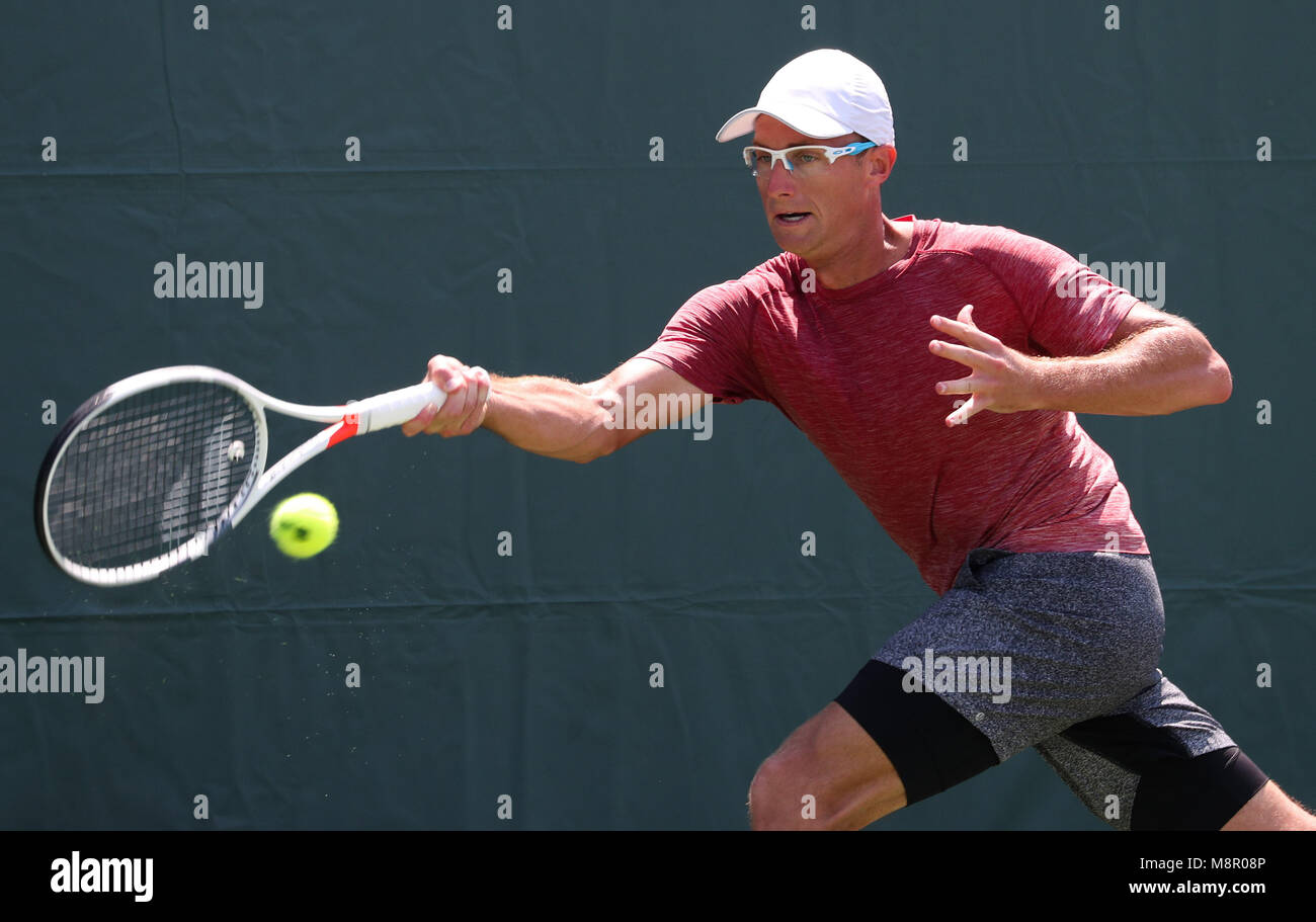 Key Biscayne, Florida, USA. 19th Mar, 2018. Peter Polansky from Canada ...