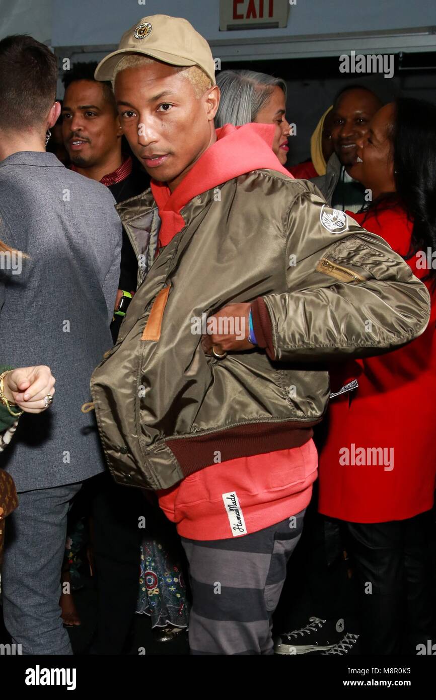New York, NY, USA. 19th Mar, 2018. Pharrell Williams at arrivals for ...
