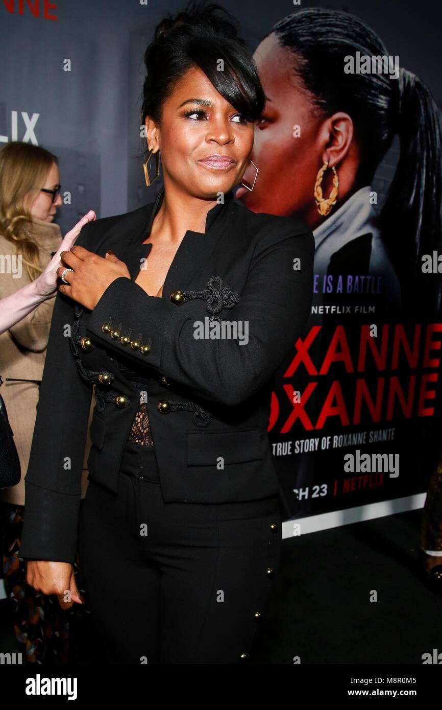 New York, NY, USA. 19th Mar, 2018. Nia Long at arrivals for ROXANNE ...