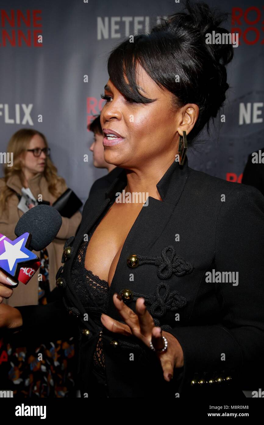 New York, NY, USA. 19th Mar, 2018. Nia Long at arrivals for ROXANNE ...