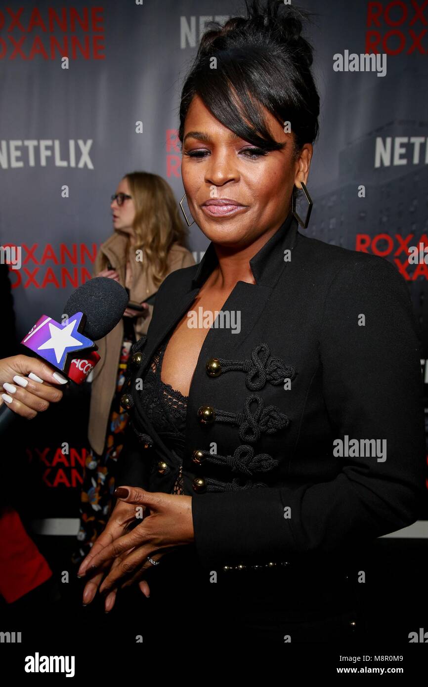 New York, NY, USA. 19th Mar, 2018. Nia Long at arrivals for ROXANNE ...