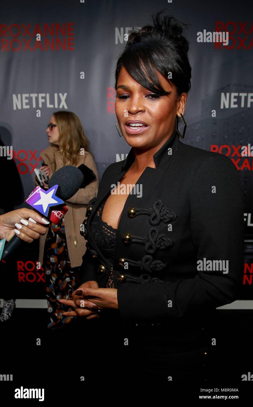 New York, NY, USA. 19th Mar, 2018. Nia Long at arrivals for ROXANNE ...