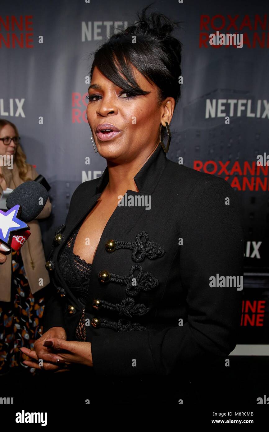 New York, NY, USA. 19th Mar, 2018. Nia Long at arrivals for ROXANNE ...