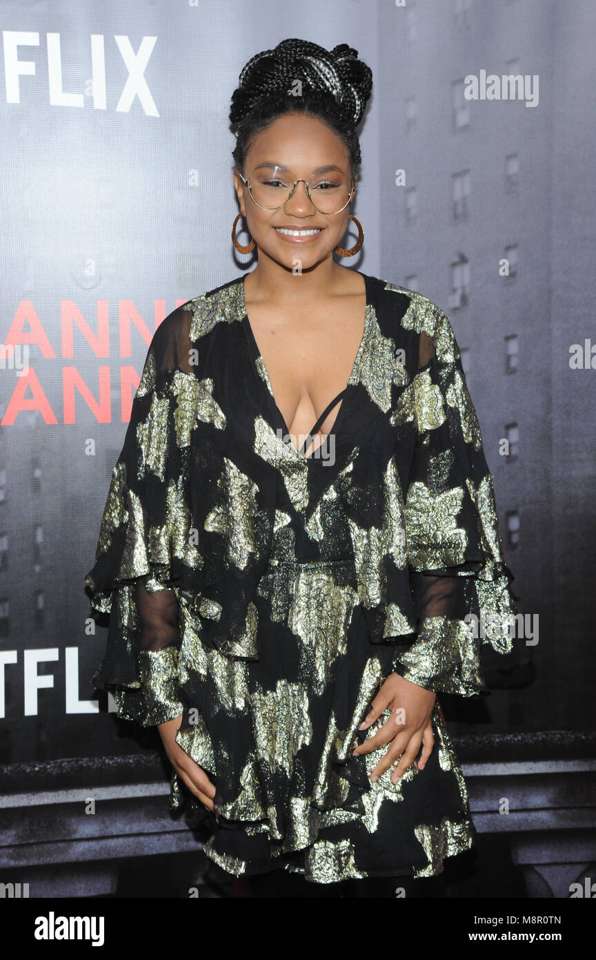 New York, NY, USA. 19th Mar, 2018. Eden Smith at the New York Netflix ...