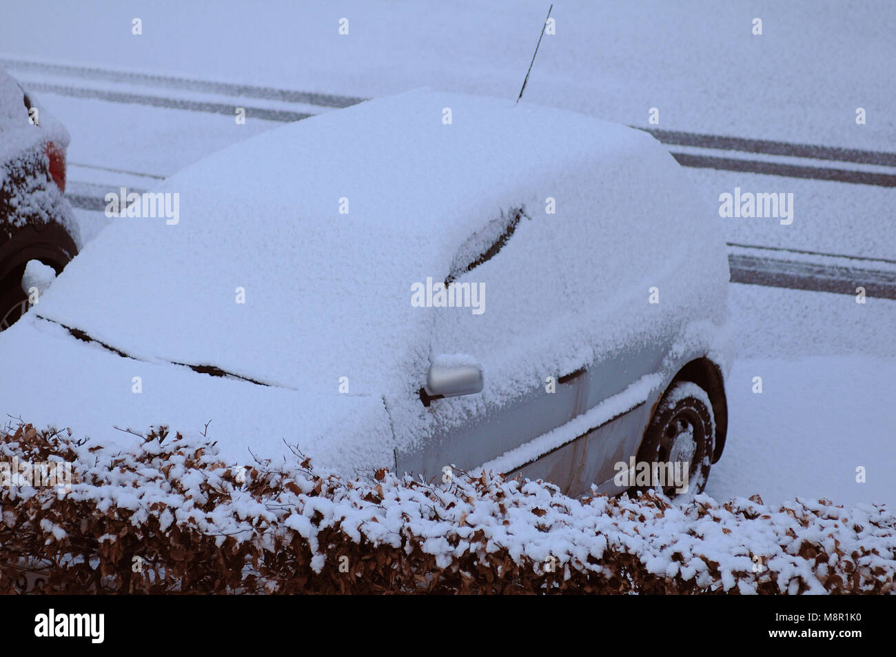 Copenhagen, Denmark. 20th March, 2018. .Snow fall weather in danish ...