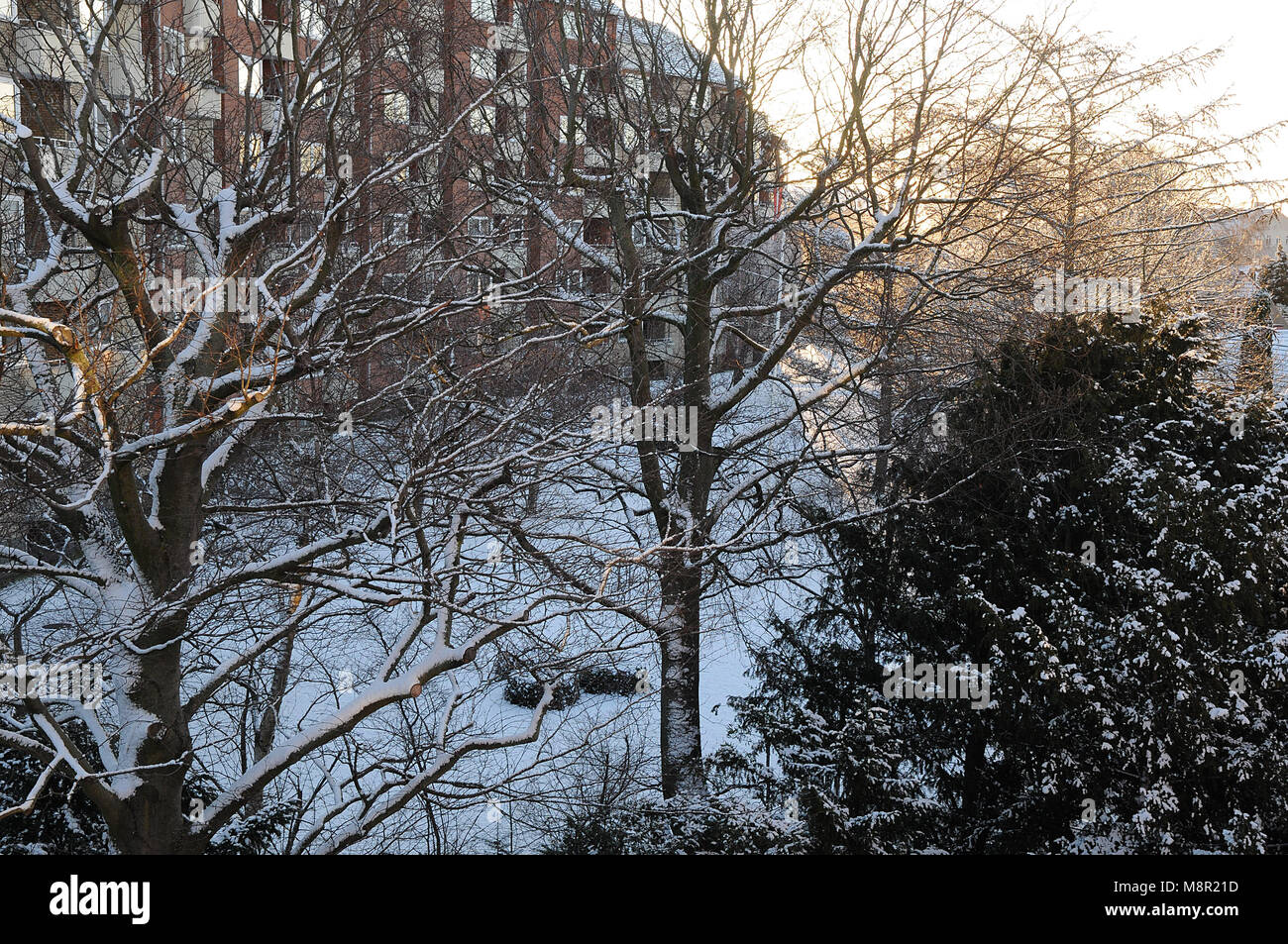Copenhagen, Denmark. 20th March, 2018. .Snow fall weather in danish ...