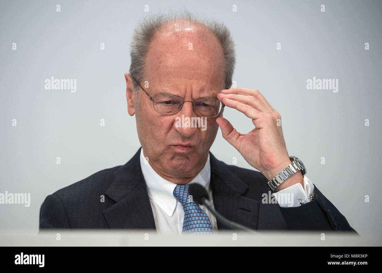 20 March 2018, Germany, Stuttgart: Hans Dieter Poetsch, chairman of the ...