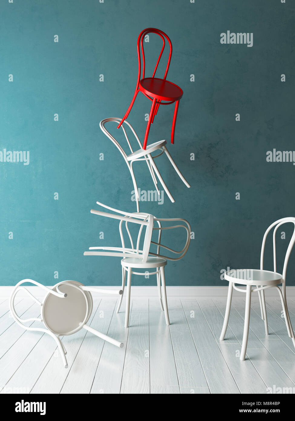 One chair empty room hi-res stock photography and images - Alamy