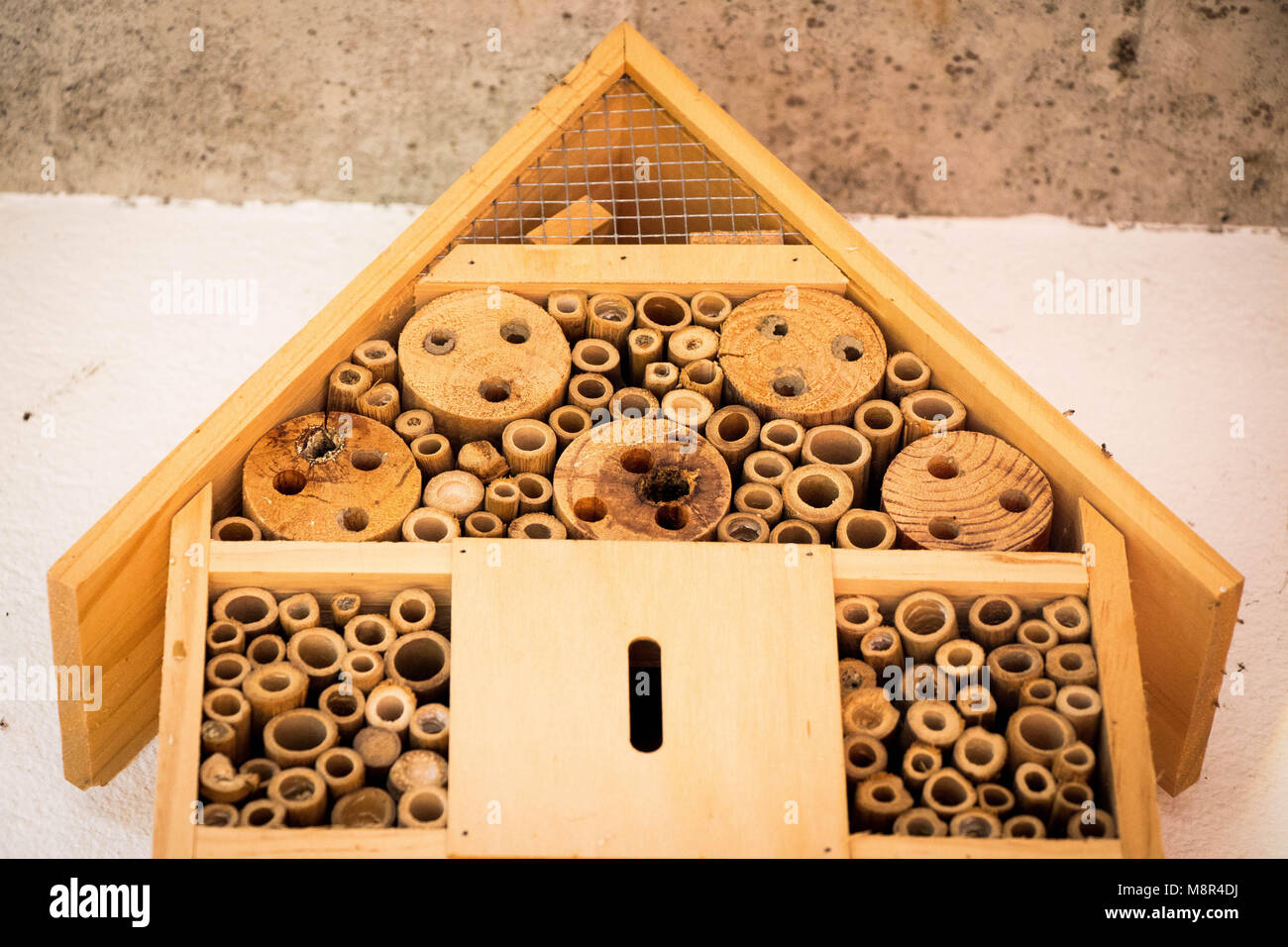 Bamboo bee house hi-res stock photography and images - Alamy